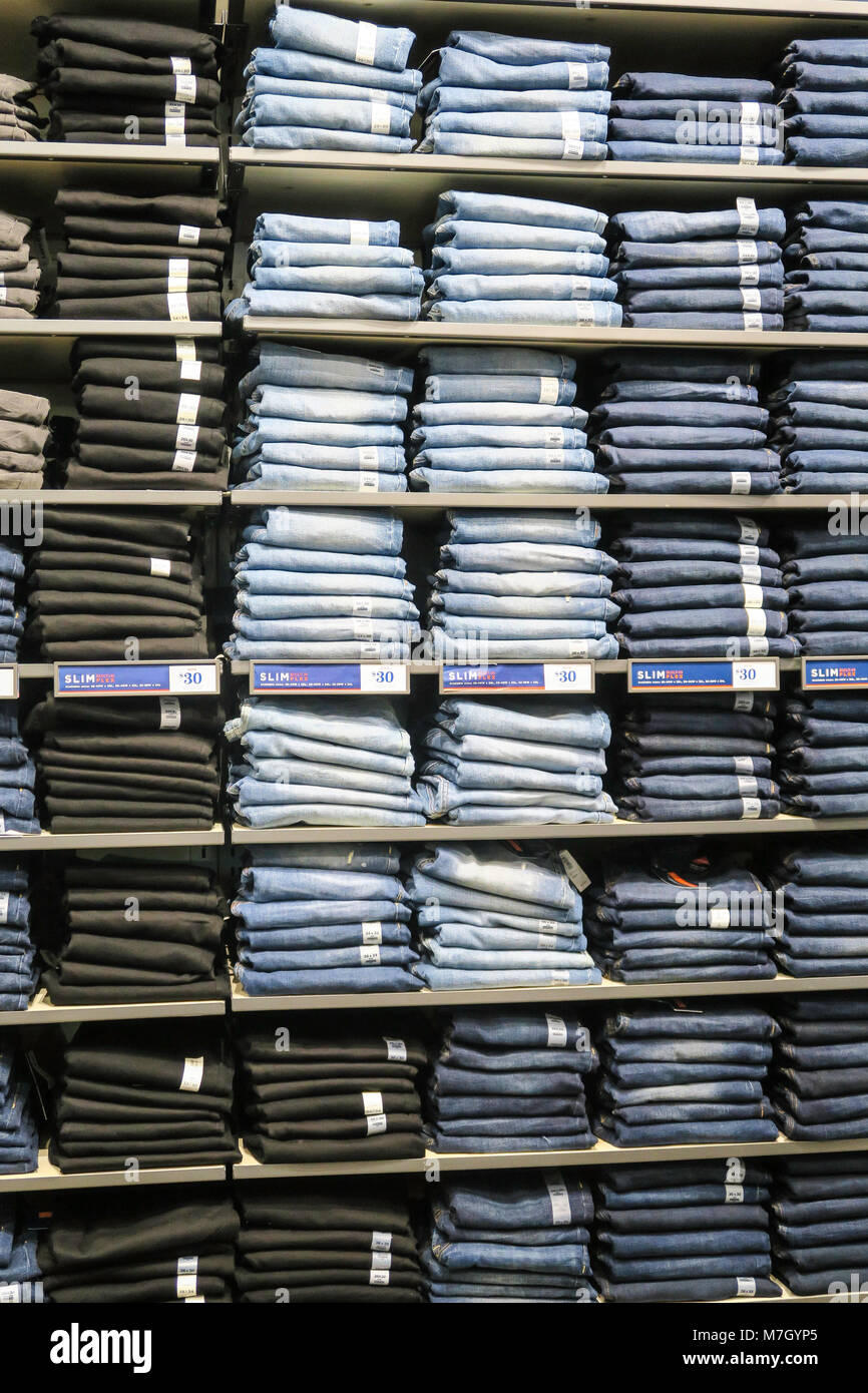 Old Navy Store Interior in Times Square, NYC, USA Stock Photo - Alamy
