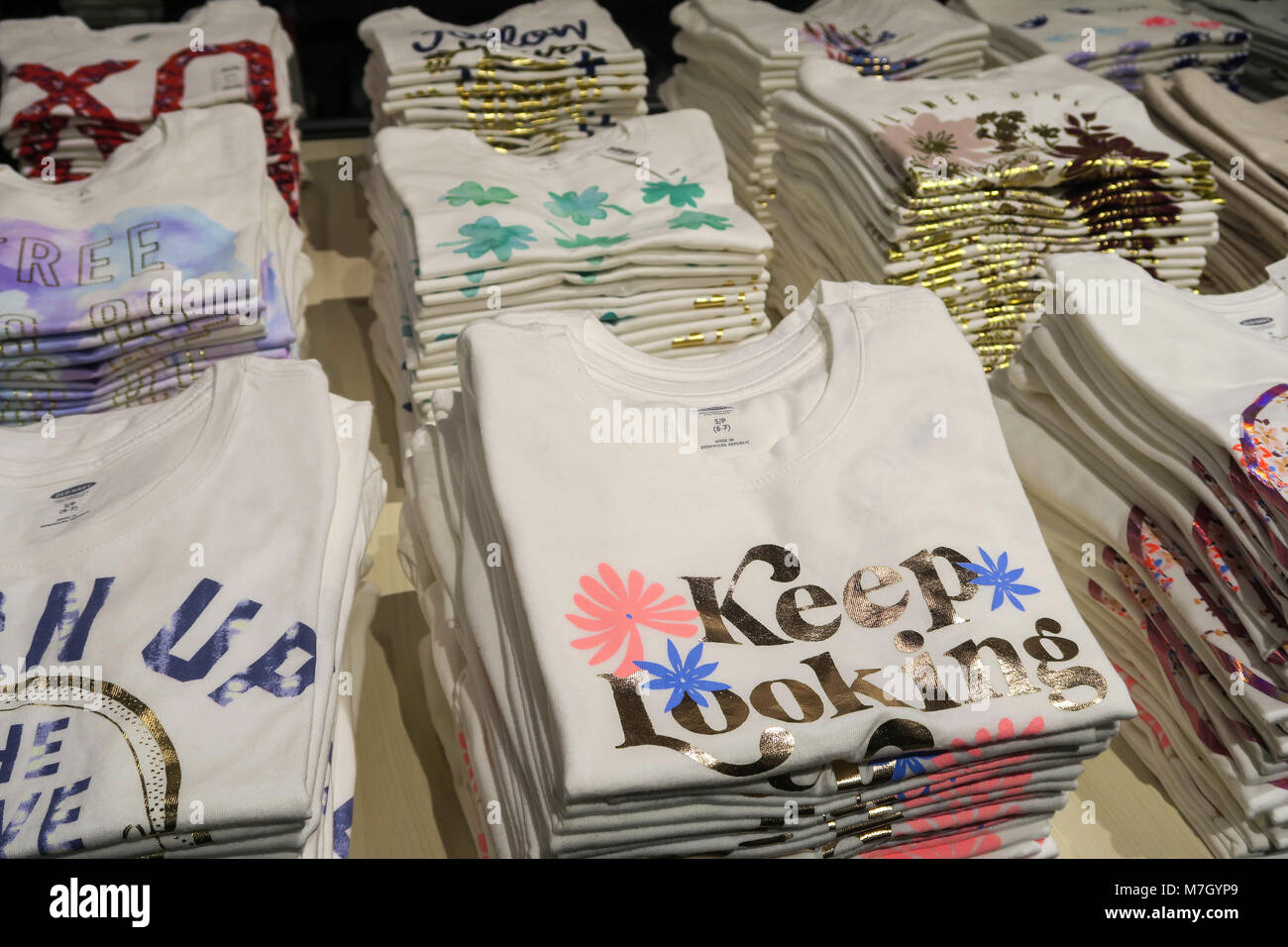 Old Navy Store Interior in Times Square, NYC, USA Stock Photo - Alamy