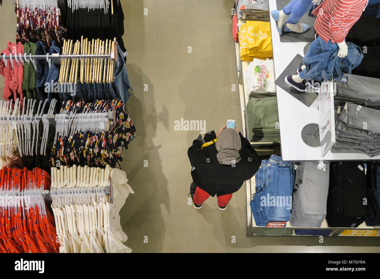 Old Navy Store Interior in Times Square, NYC, USA Stock Photo - Alamy