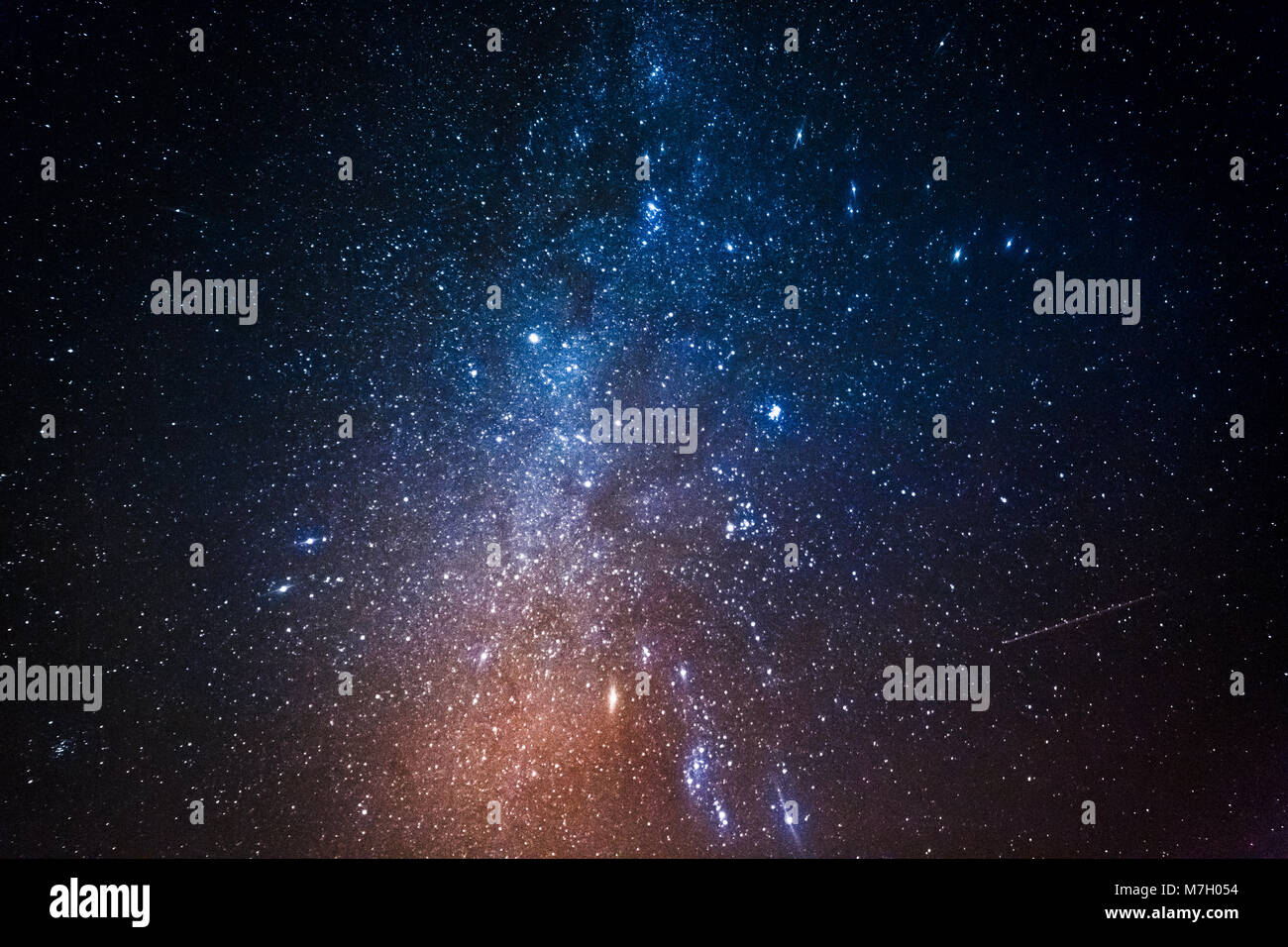 Constellations in universe with million stars at night Stock Photo - Alamy