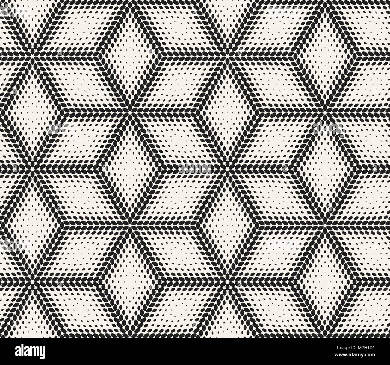 Vector seamless pattern. Modern stylish abstract texture. Repeating geometric tiles from striped ...