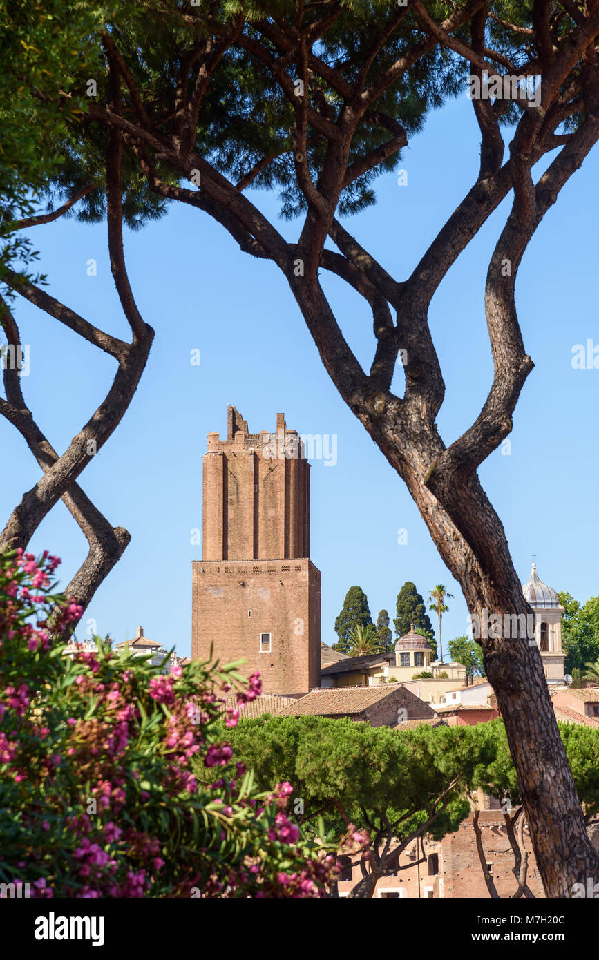 Tower of Milizie, Rome, Italy Stock Photo - Alamy