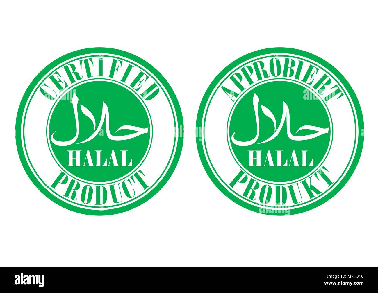 Design vector of certified halal food award Stock Vector Image & Art ...