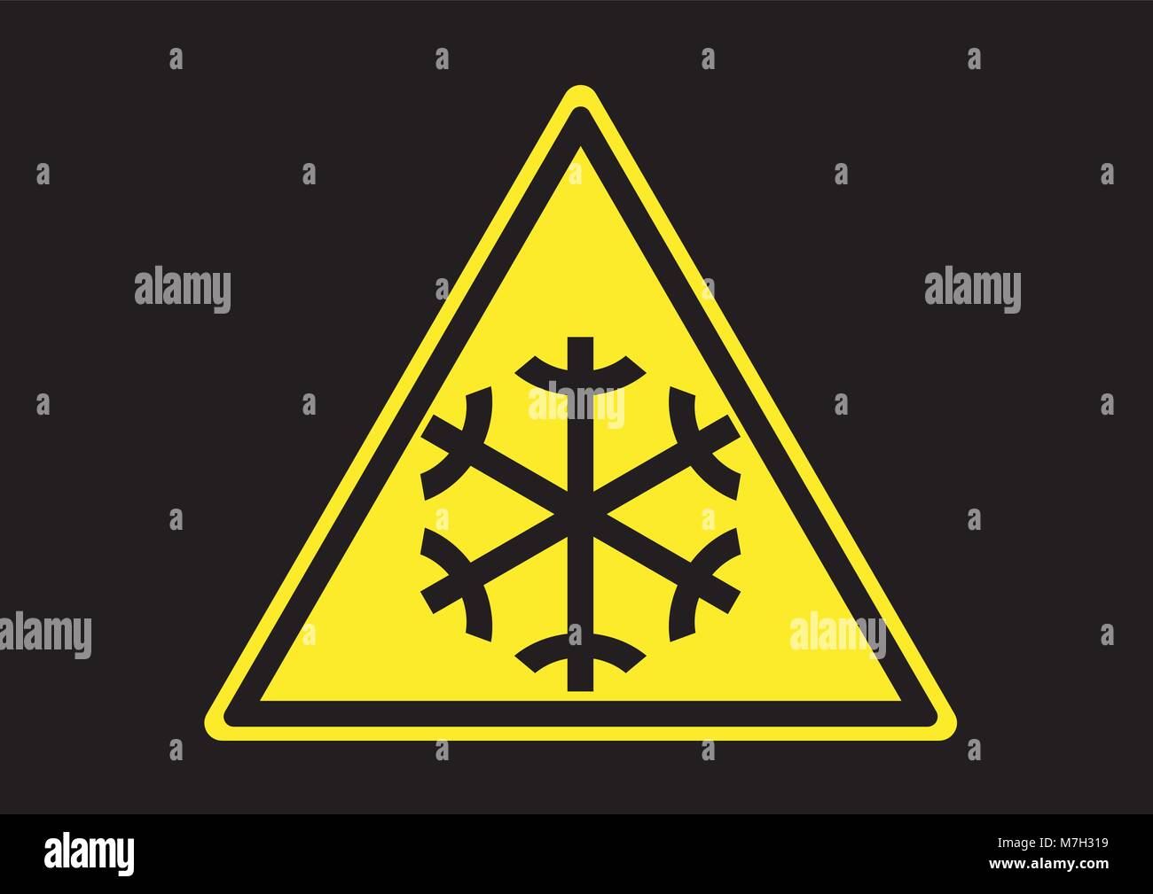 Design vector of low temperature warning sign Stock Vector Image & Art ...