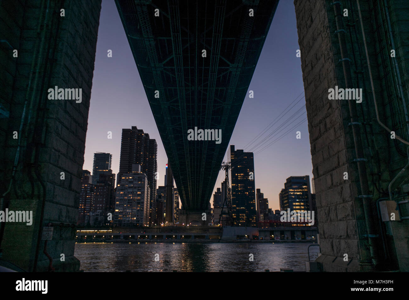 Cable lines under bridge hi-res stock photography and images - Alamy