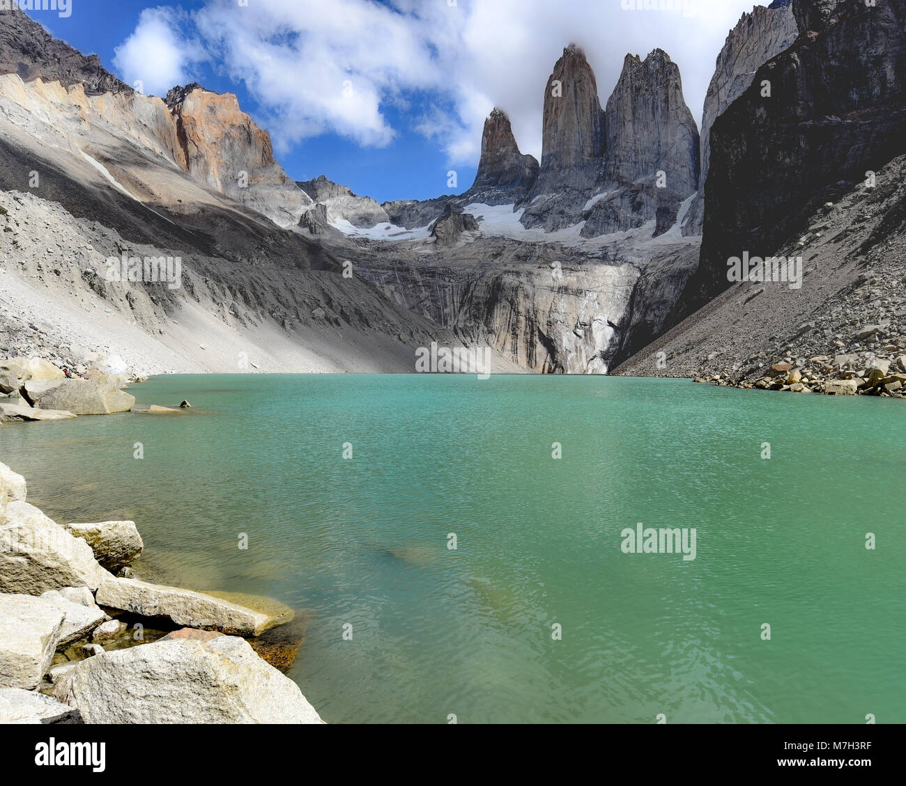 Base of the Towers (Base Las Torres), Torres del Paine National Park ...