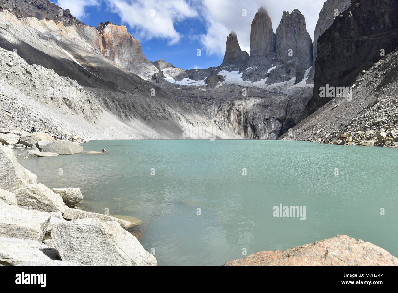 Base of the Towers (Base Las Torres), Torres del Paine National Park ...