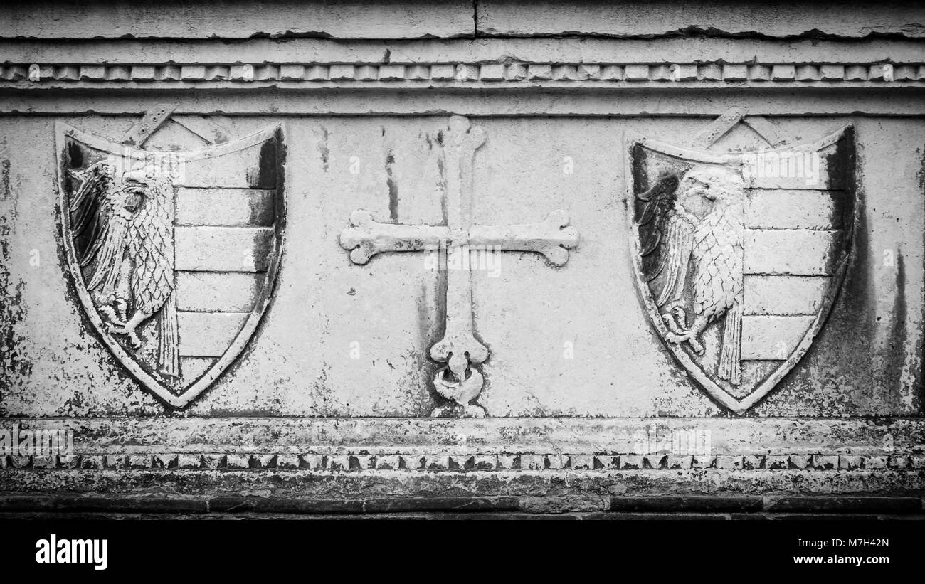 Facade shield Black and White Stock Photos & Images - Alamy