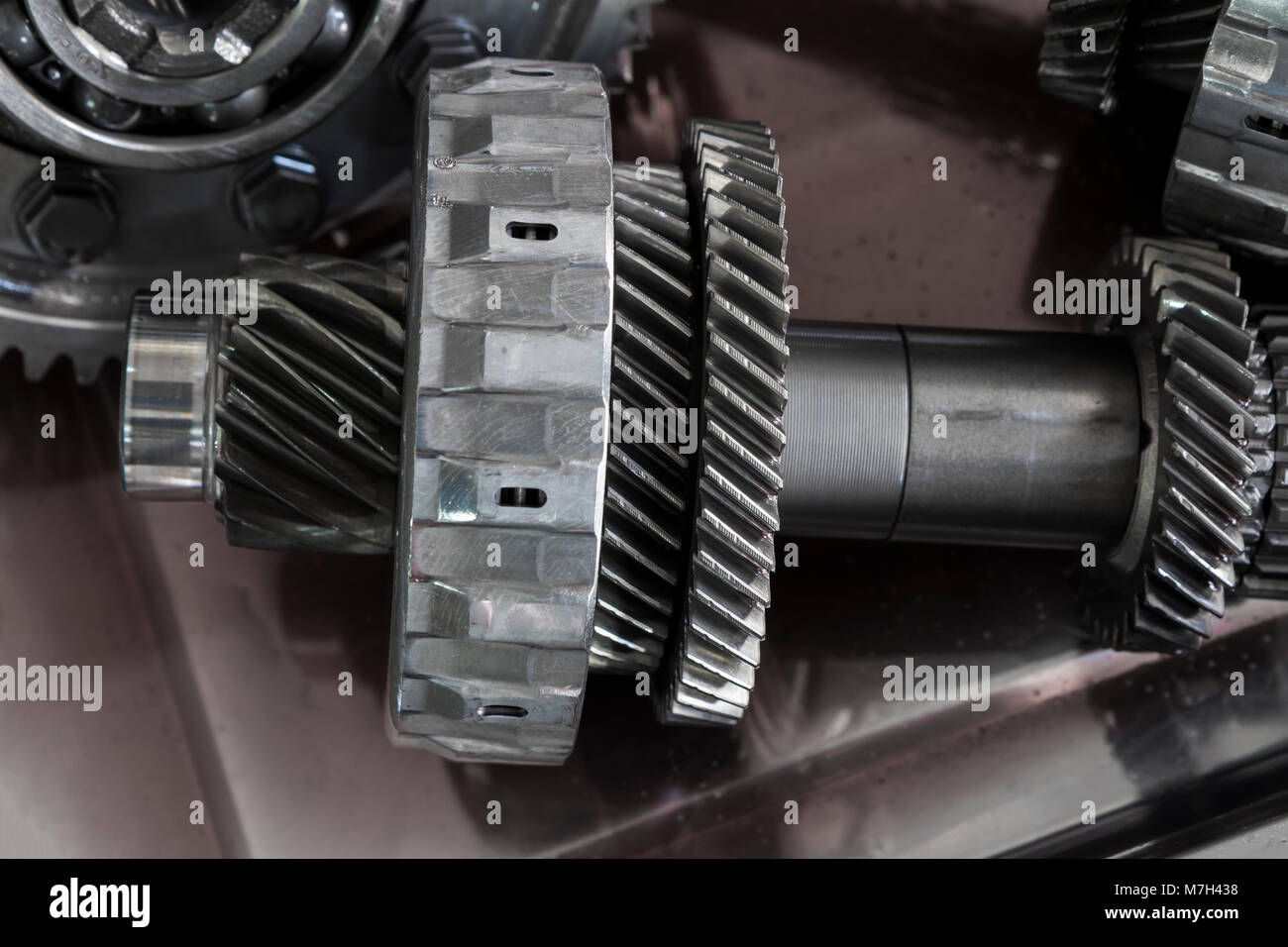 The Gear parts from car transmission dis-assembly Stock Photo - Alamy