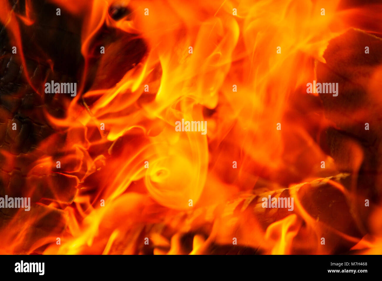 Yellow-red background of fire and flame Stock Photo - Alamy