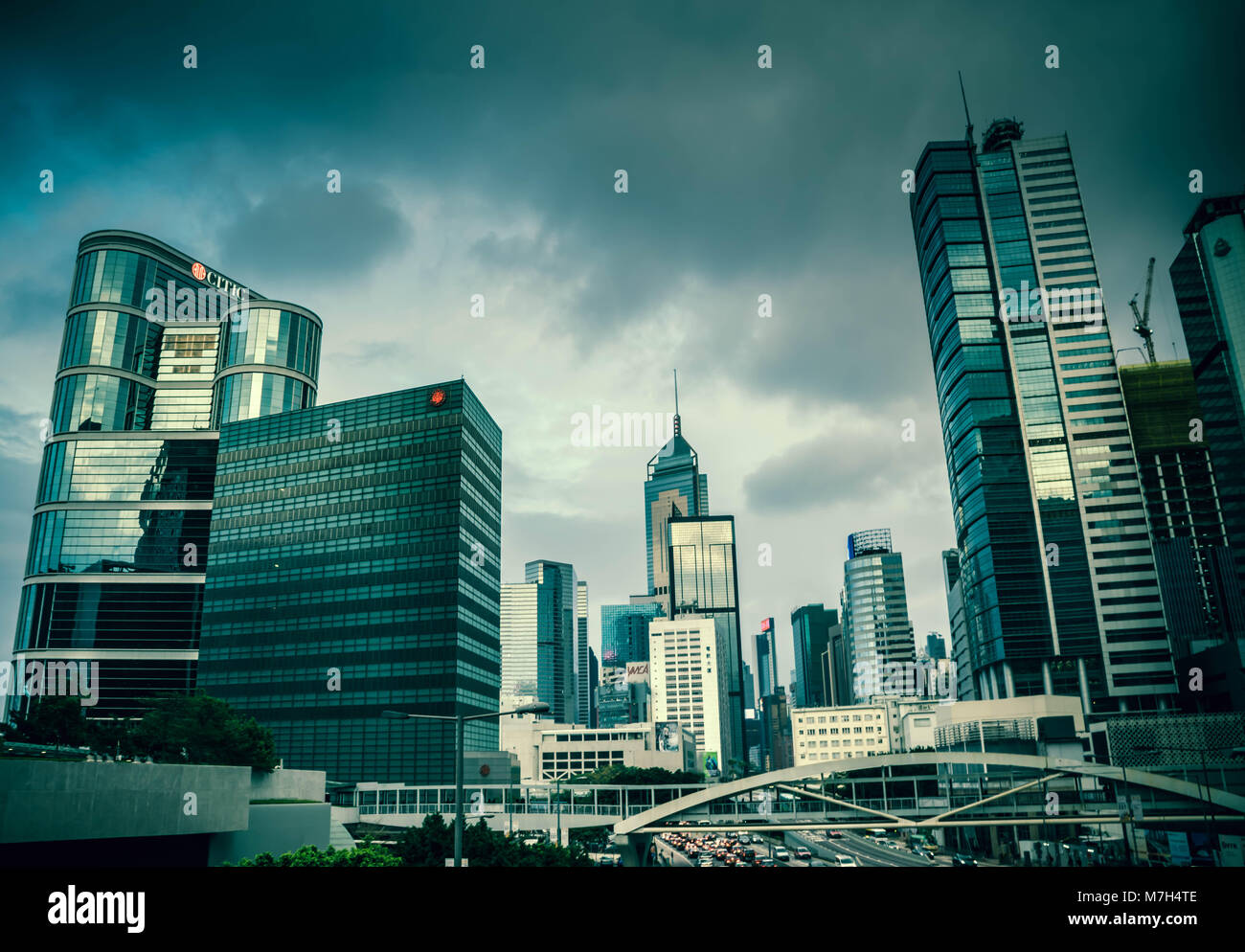 Top view hong kong urban hi-res stock photography and images - Alamy