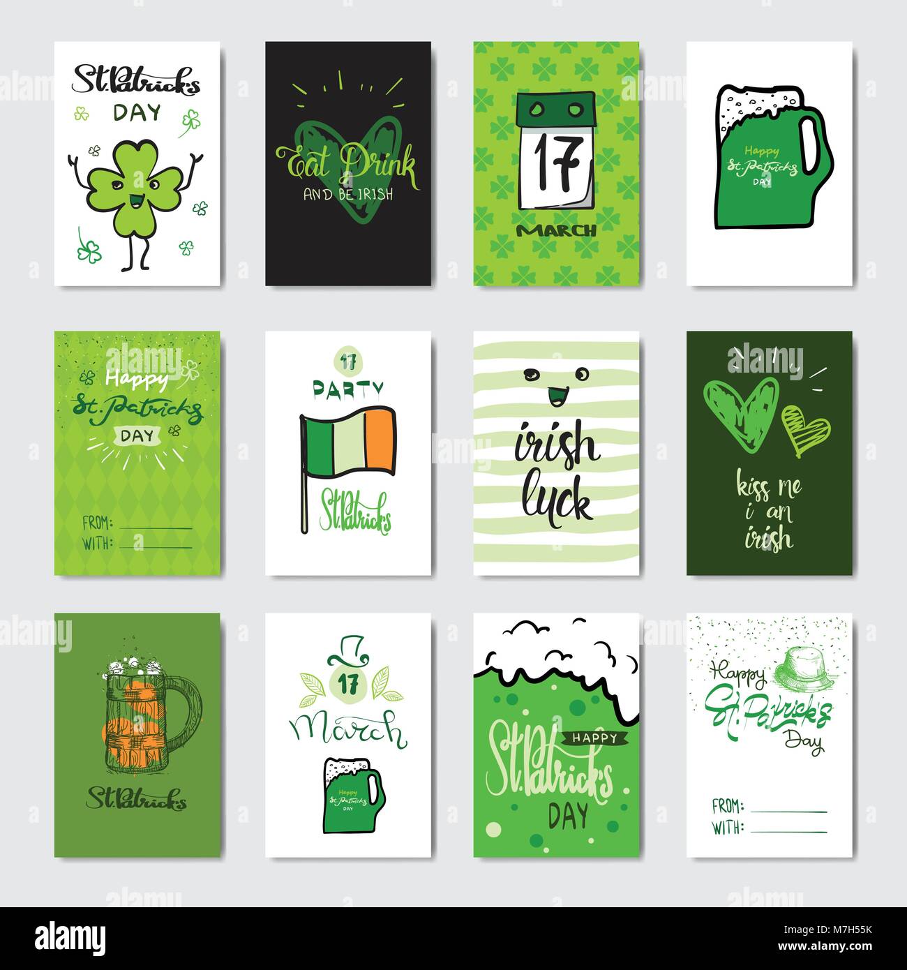 Saint patrick calligraphy Stock Vector Images - Alamy