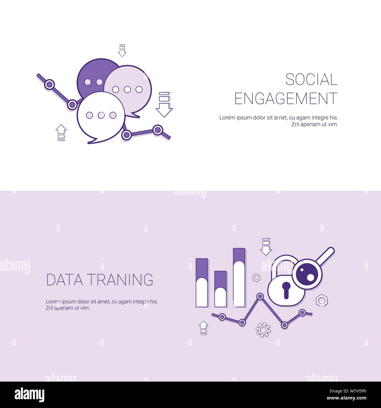 Meeting banner web icon Stock Vector Images - Alamy