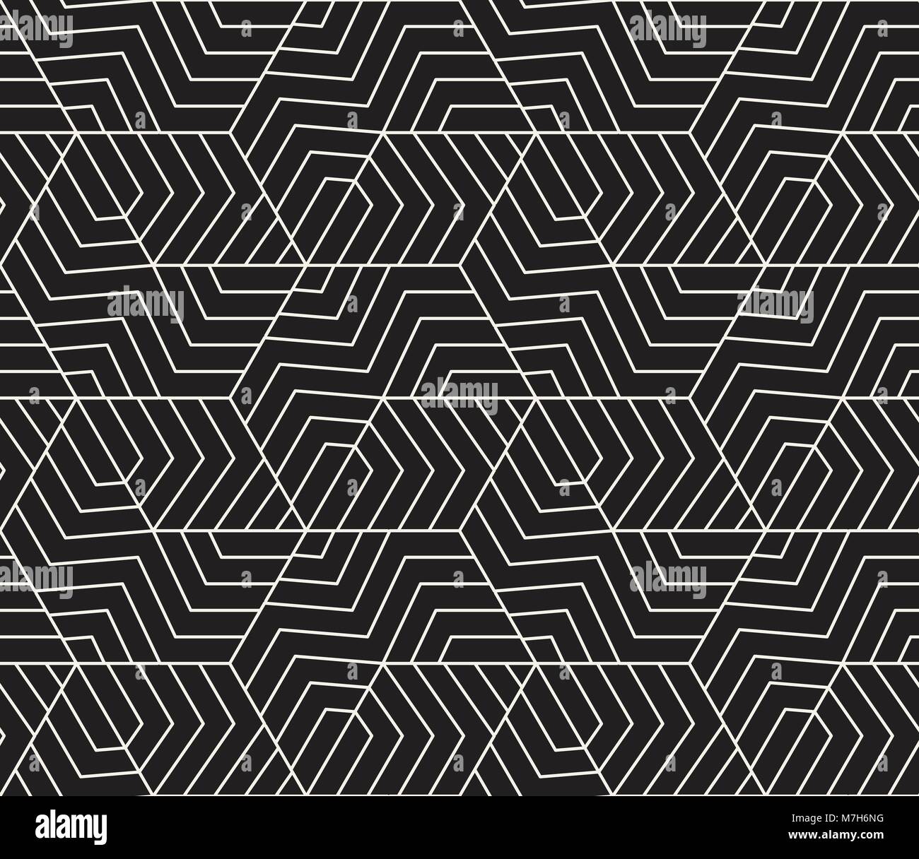 Vector seamless pattern. Modern stylish abstract texture. Repeating geometric tiles Stock Vector ...
