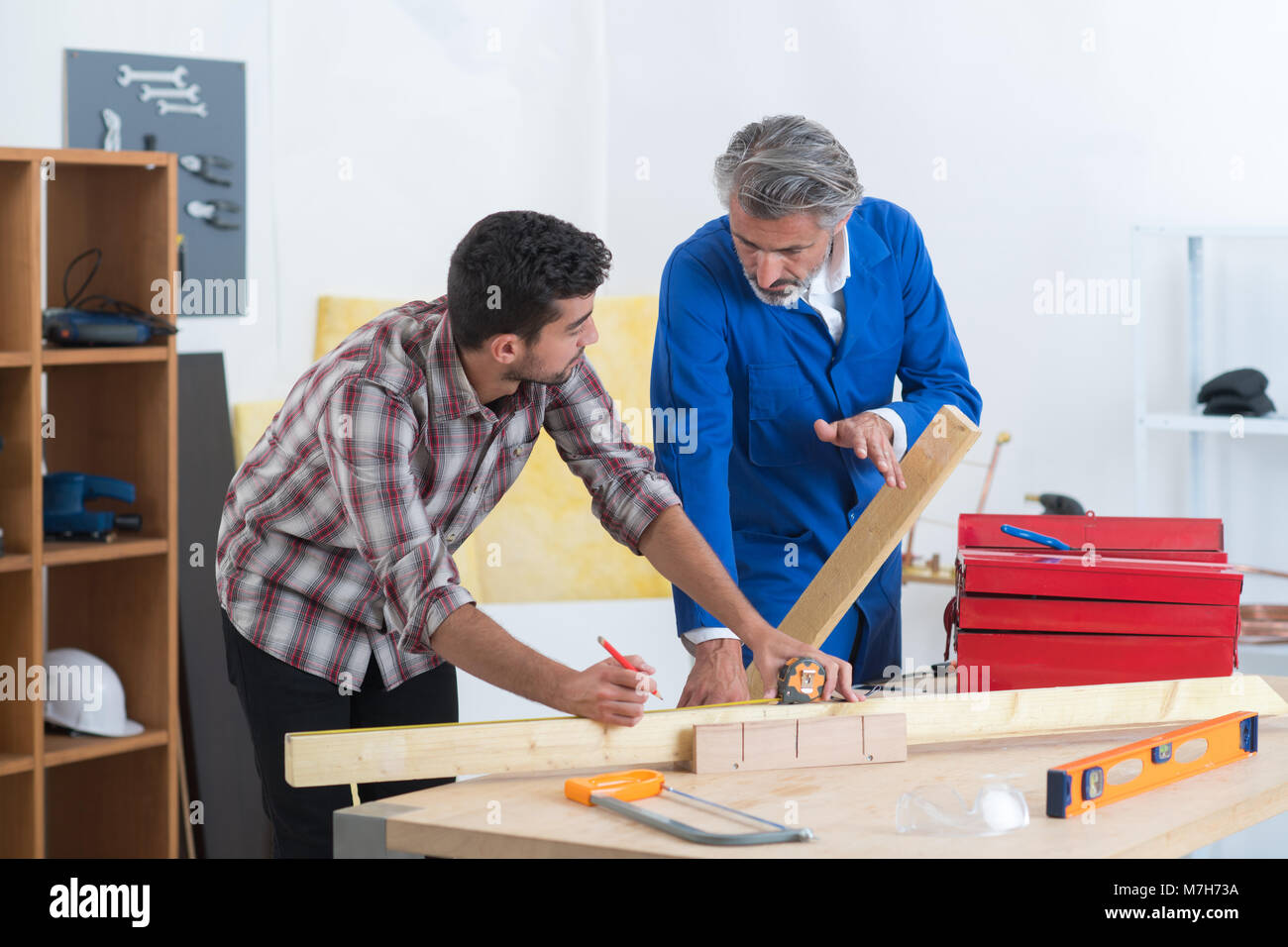 traditional carpenters workshop Stock Photo - Alamy