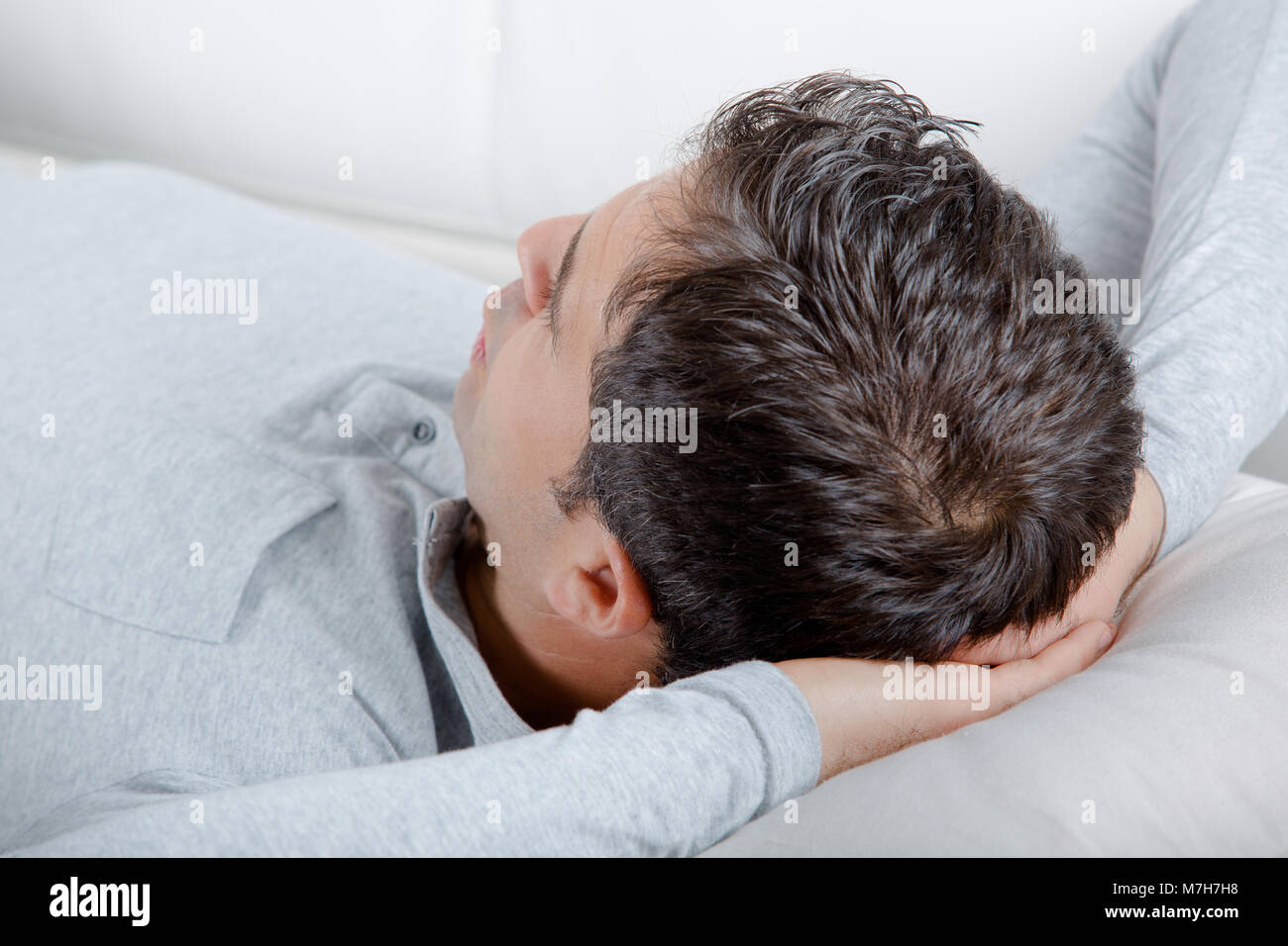 man lying down Stock Photo - Alamy