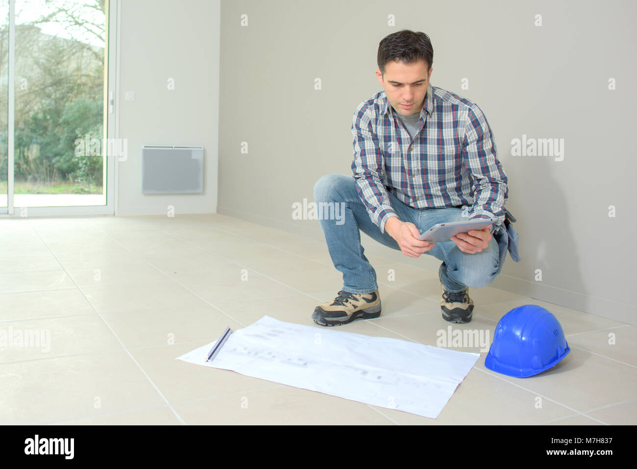 Construction foreman checks site hi-res stock photography and images ...