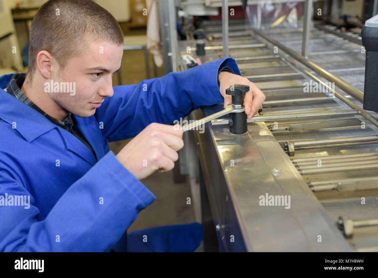 young man metallurgist Stock Photo - Alamy