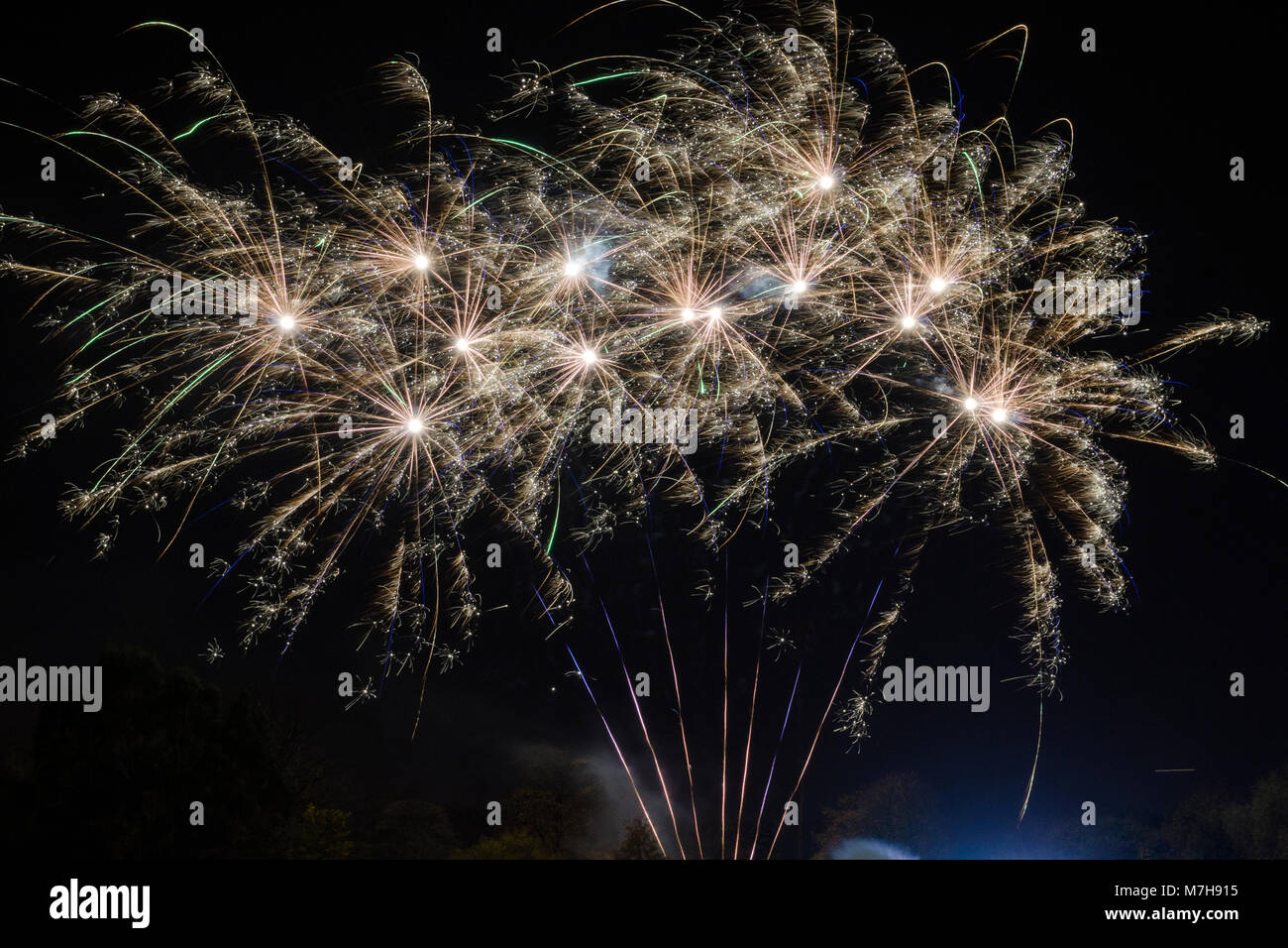 Bonfire Night Fireworks Display Stock Photo - Alamy