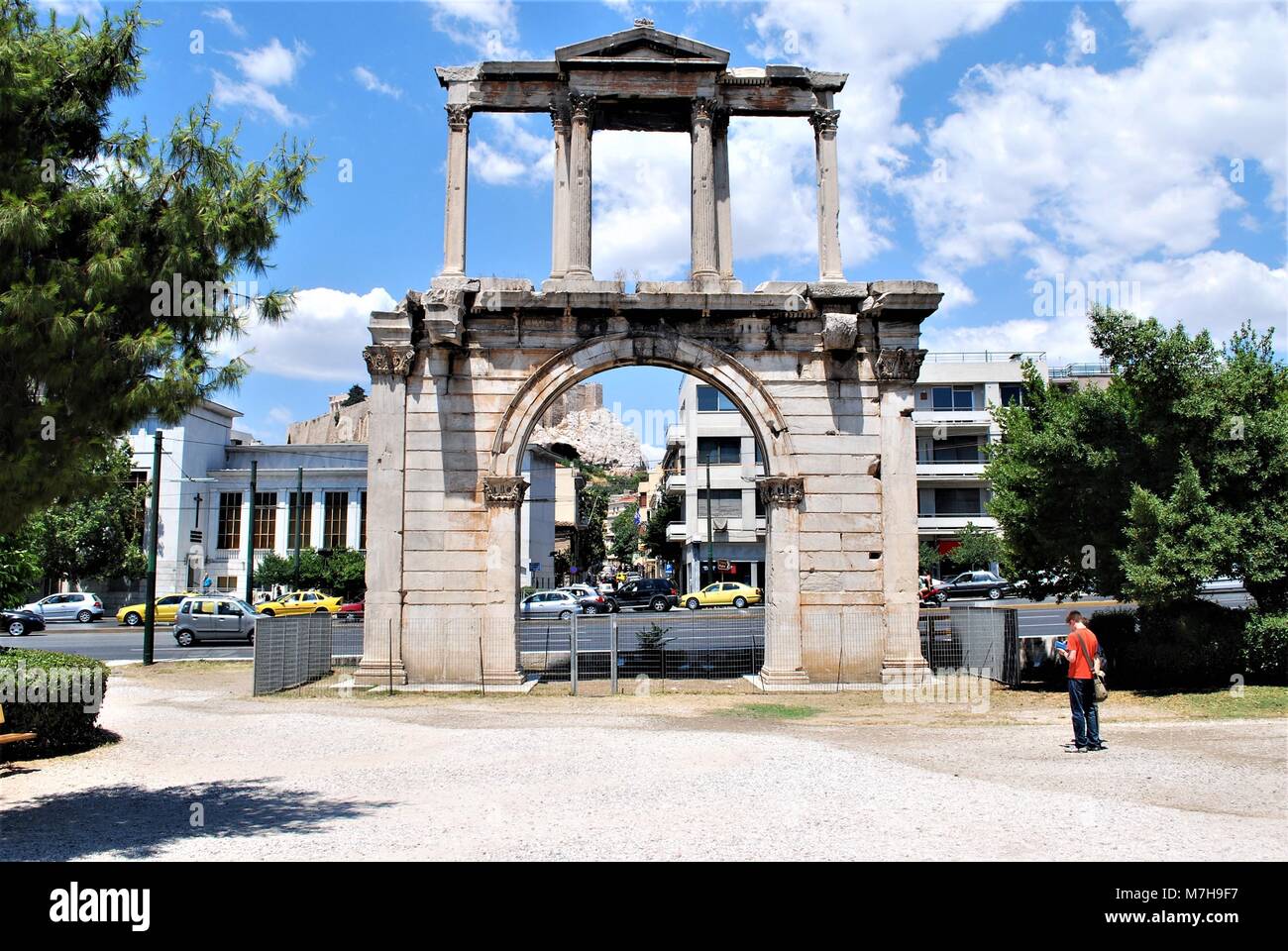 The Arch of Hadrian in Athens, GR Stock Photo - Alamy
