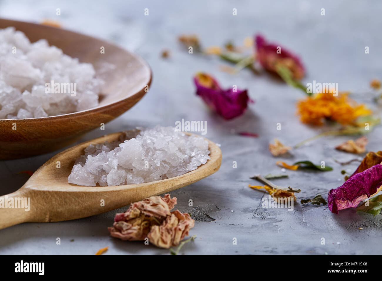 Beautiful composition of spa treatment on white background. Concept spa ...