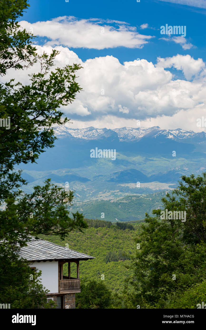 Spectacular view with house in Leshten, Bulgaria Stock Photo - Alamy