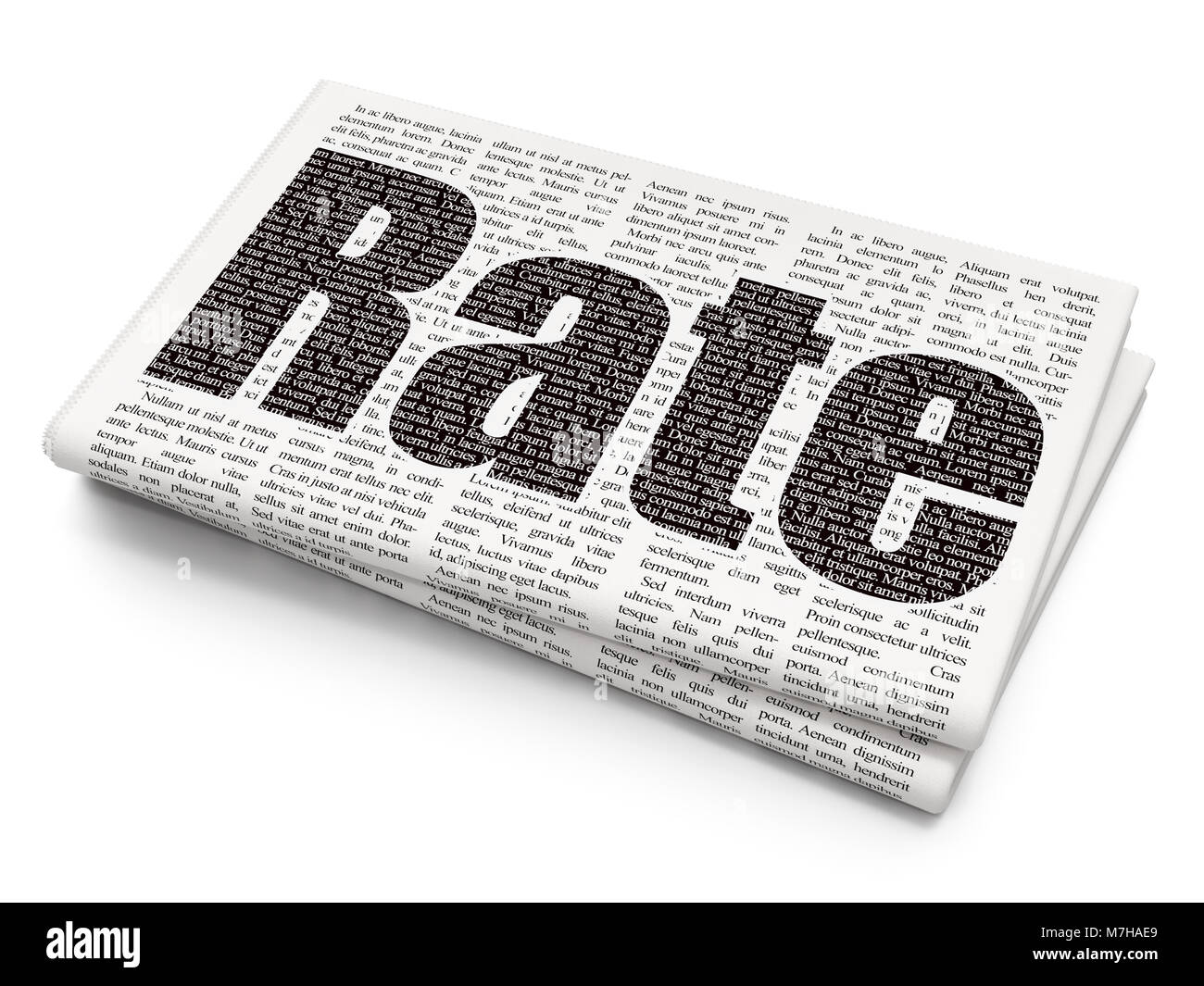 Money concept: Rate on Newspaper background Stock Photo - Alamy