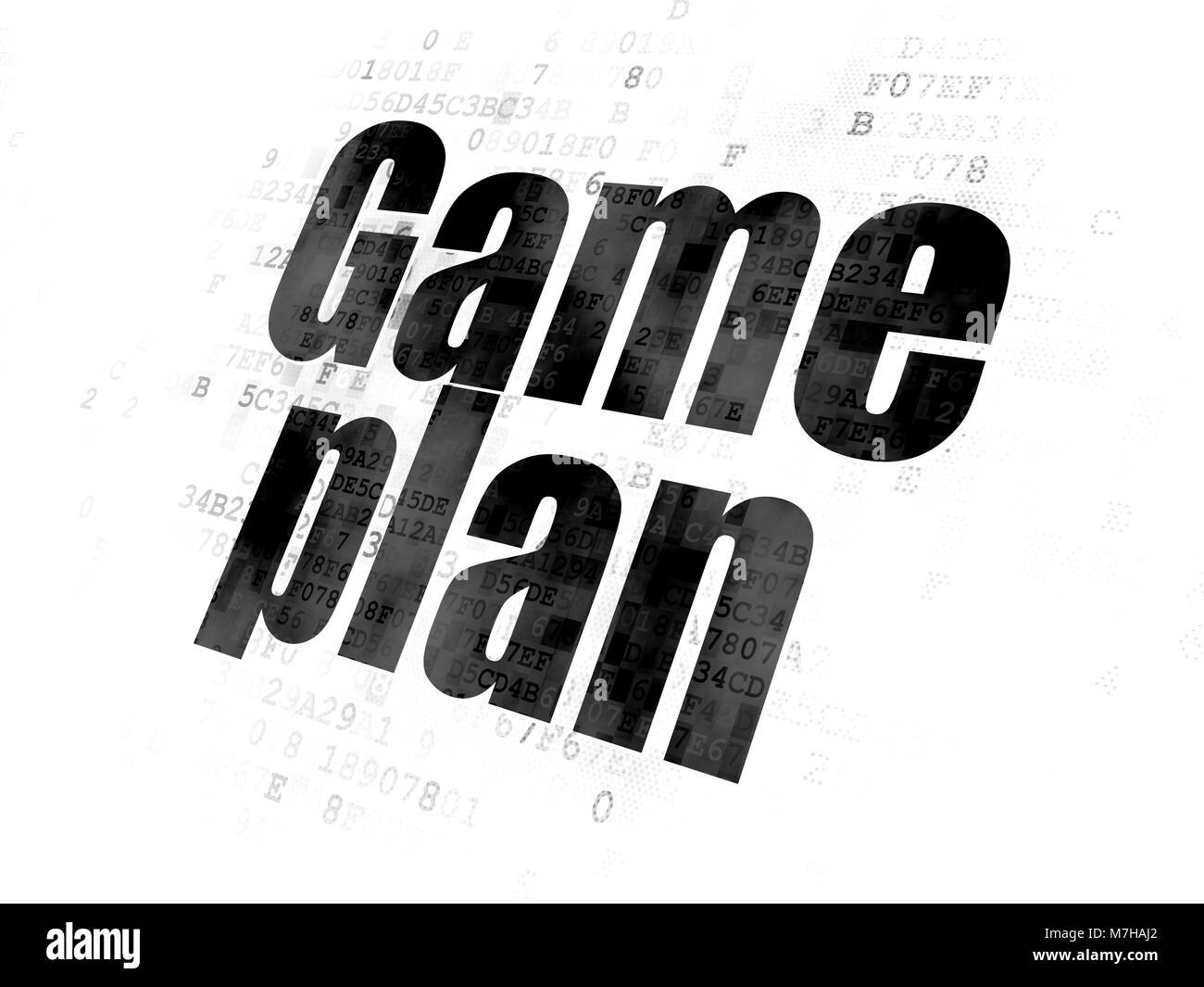 Finance concept: Game Plan on Digital background Stock Photo - Alamy