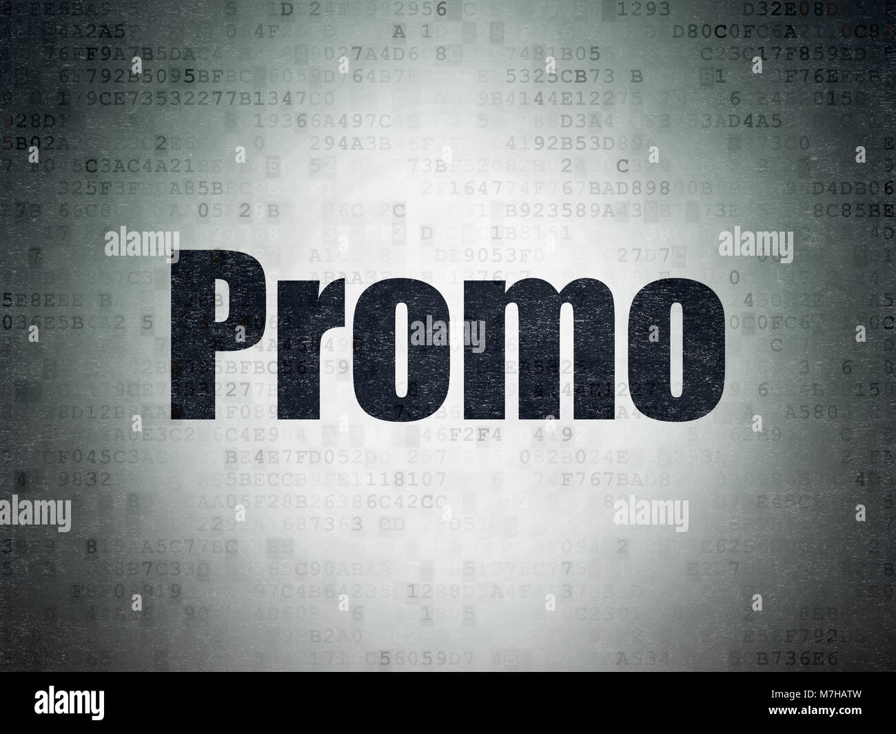 Advertising concept: Promo on Digital Data Paper background Stock Photo ...