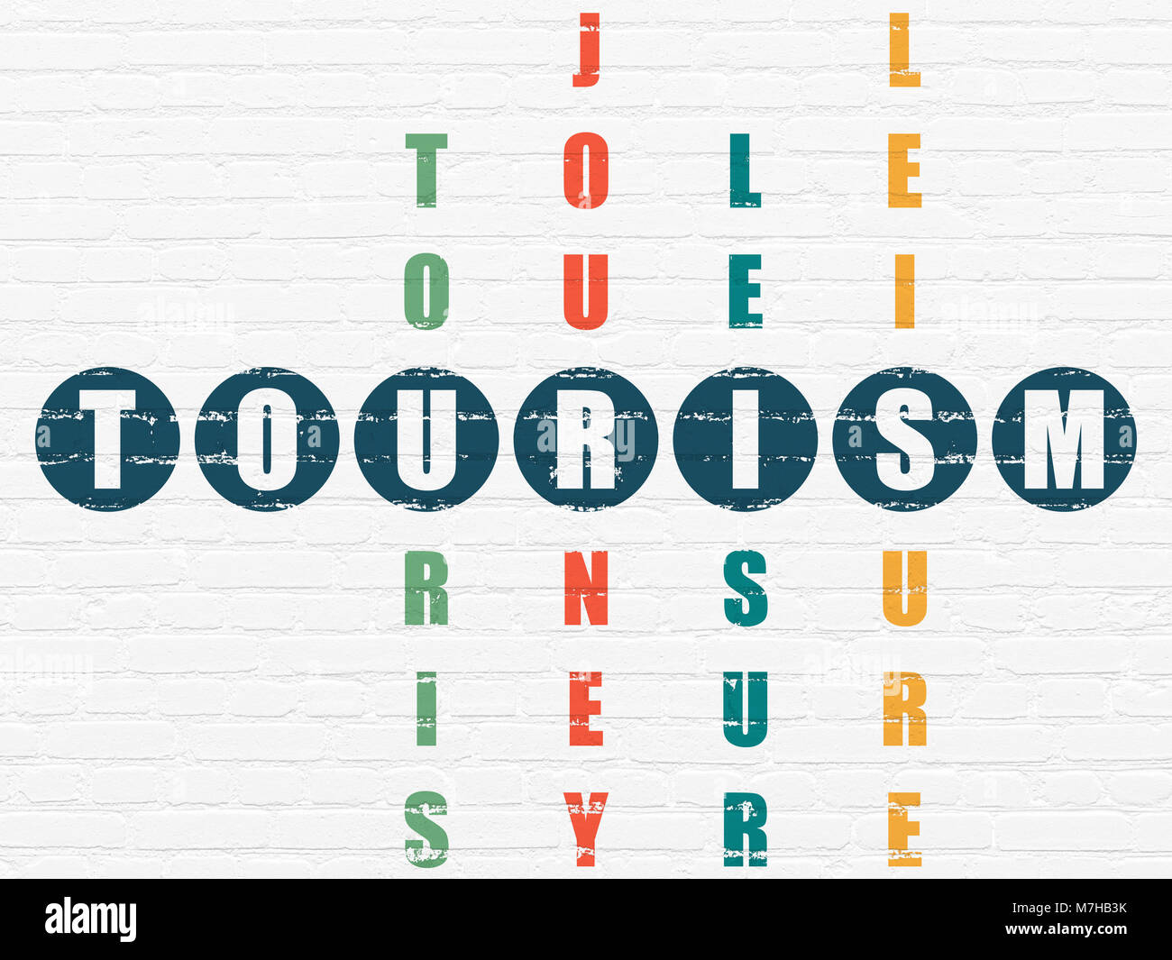 Tourism concept: Tourism in Crossword Puzzle Stock Photo - Alamy