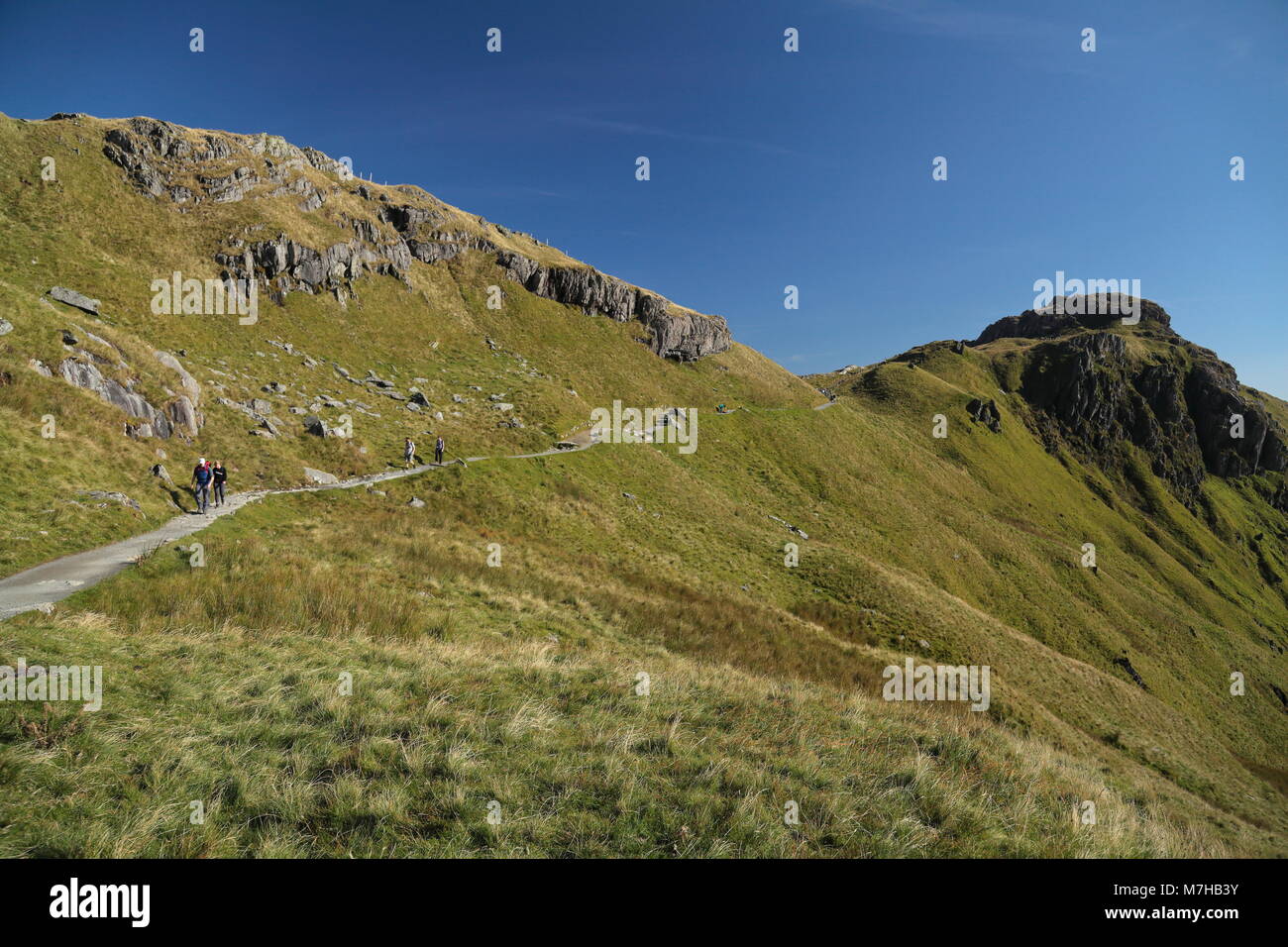 Pyg Track Mount Snowdon Stock Photo Alamy