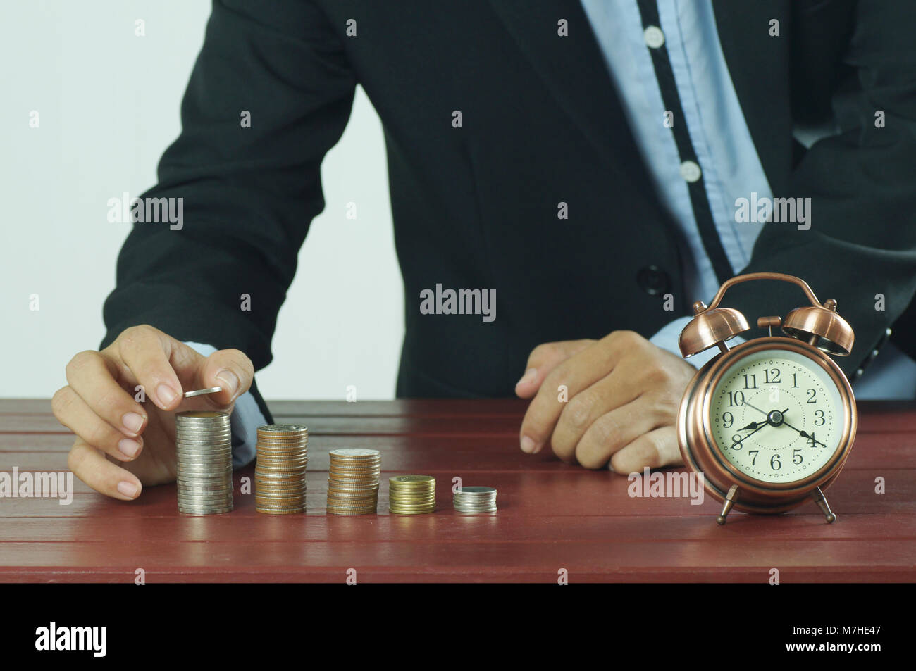 money, hand, man, business, coin, stack, finance, concept, investment ...