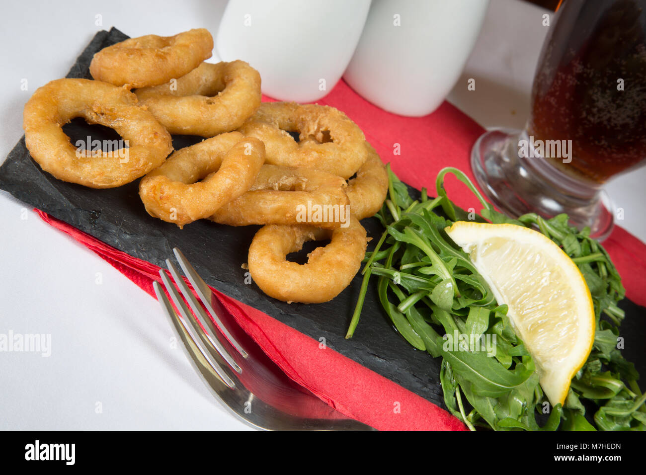 Beer battered onion rings hi-res stock photography and images - Alamy