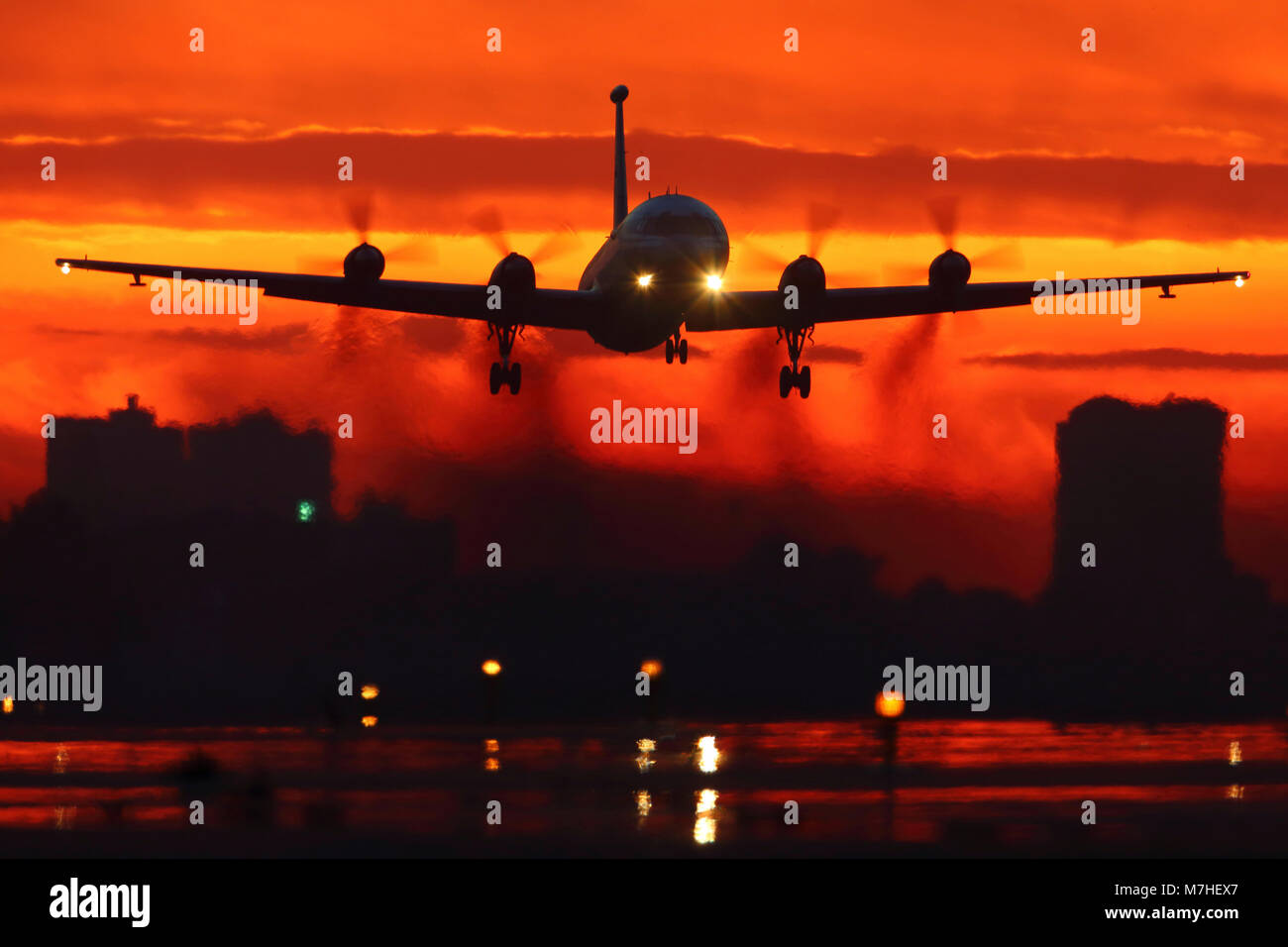 IL-22M command post airframe of the Russian Air Force taking off ...