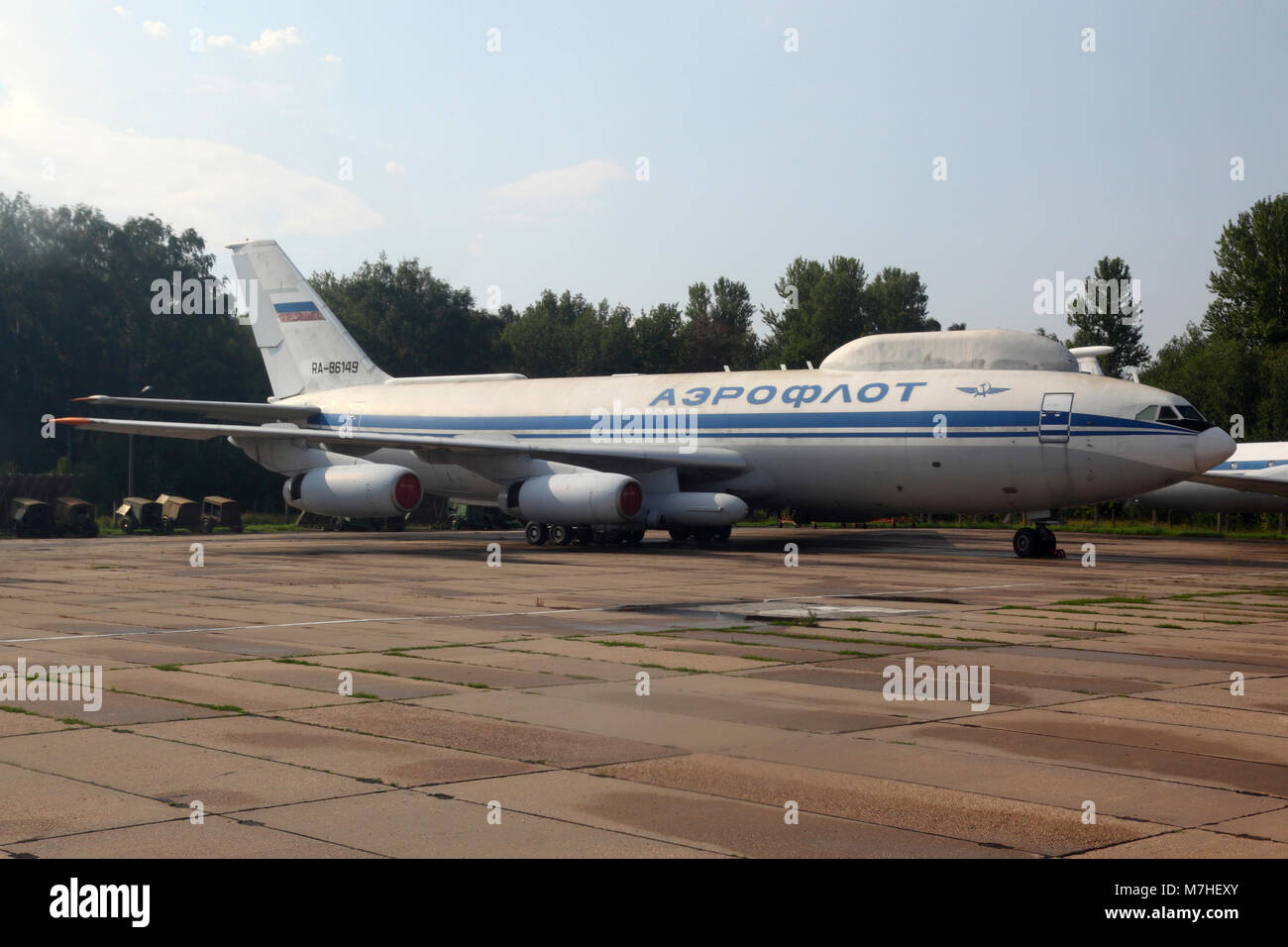 IL-80 flying command post of the Russian Air Force on storage, Russia ...