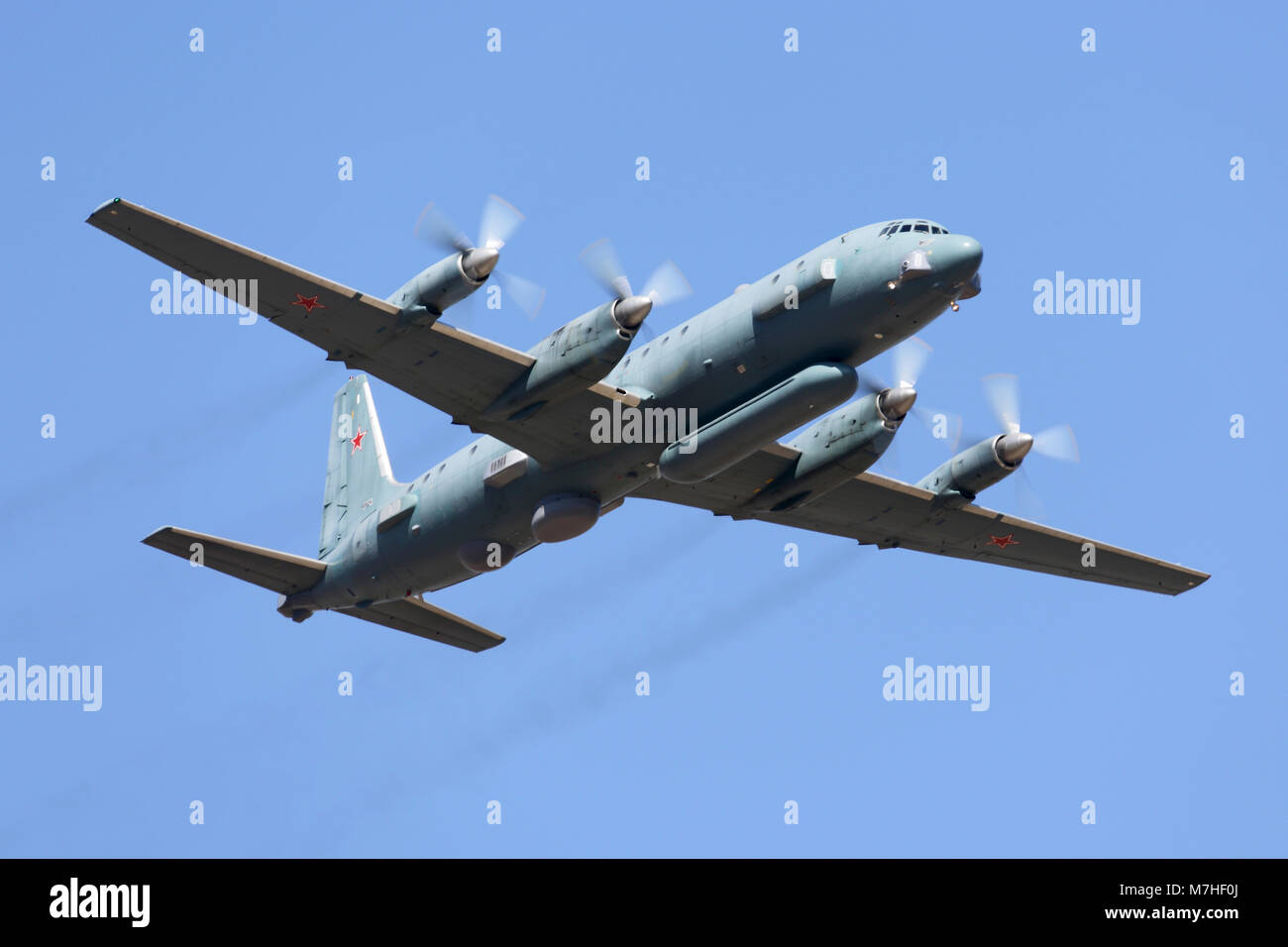 IL-20PP reconnaissance aircraft of the Russian Air Force taking off ...