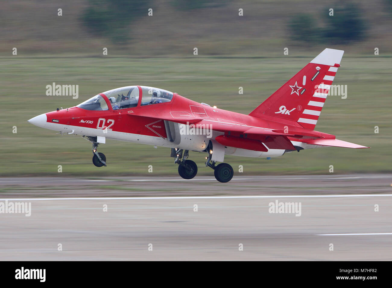 Yak-130 training aircraft of Russian Air Force Stock Photo - Alamy