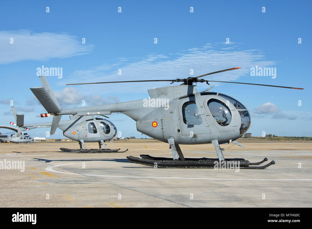 Spanish Navy NH-500 at Rota Naval Air Station, Spain Stock Photo - Alamy