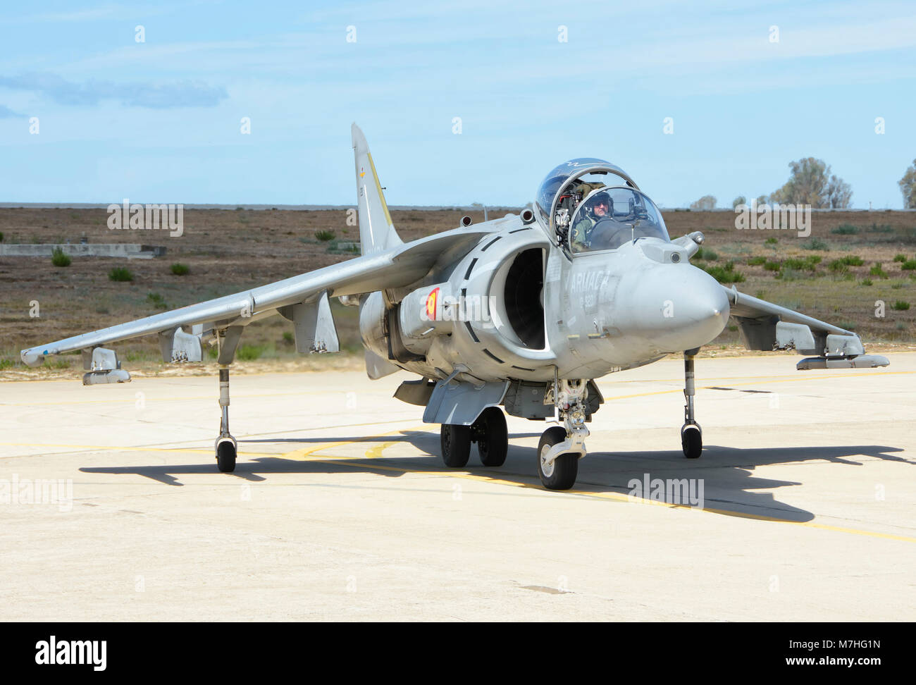 Spanish Navy AV-8B Harrier at Rota Naval Air Station, Spain Stock Photo ...