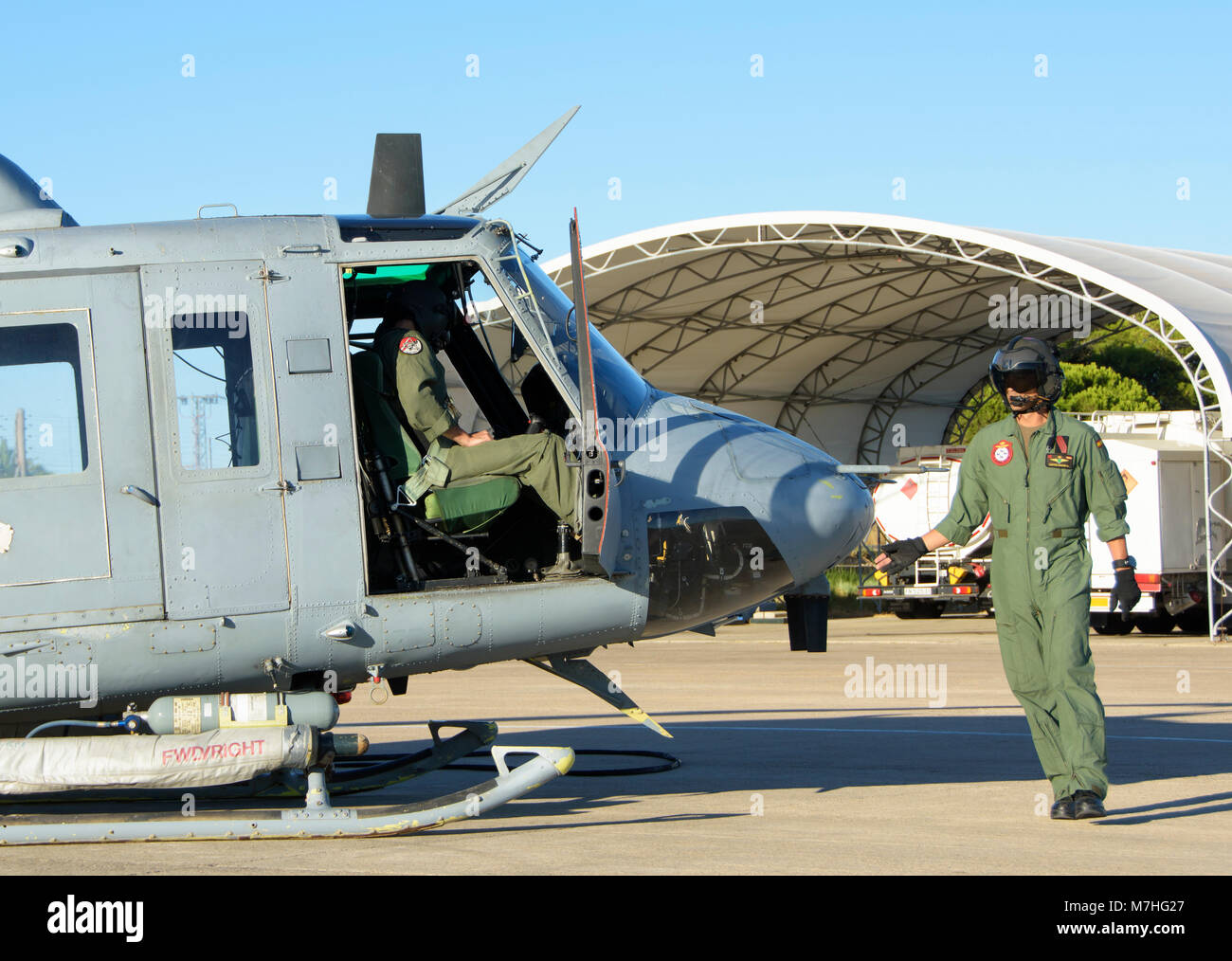 Spanish Navy AB-212 at Rota Naval Air Station, Spain Stock Photo - Alamy