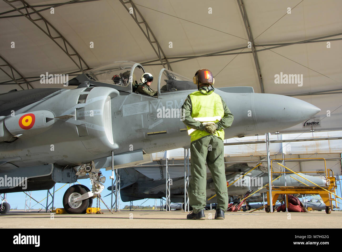 Spanish Navy AV-8B Harrier at Rota Naval Air Station, Spain Stock Photo ...