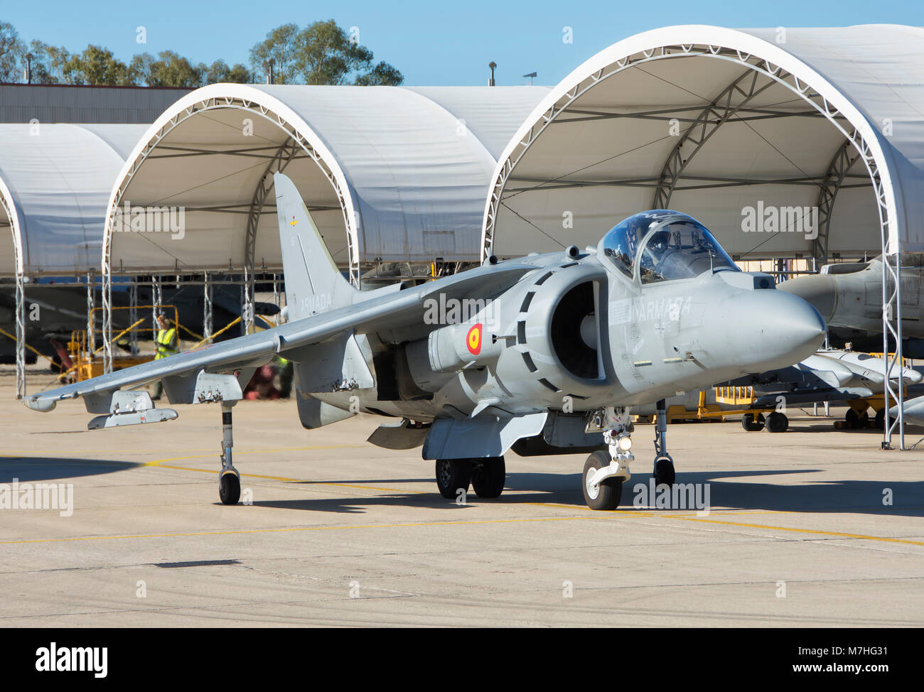 Spanish Navy AV-8B Harrier at Rota Naval Air Station, Spain Stock Photo ...