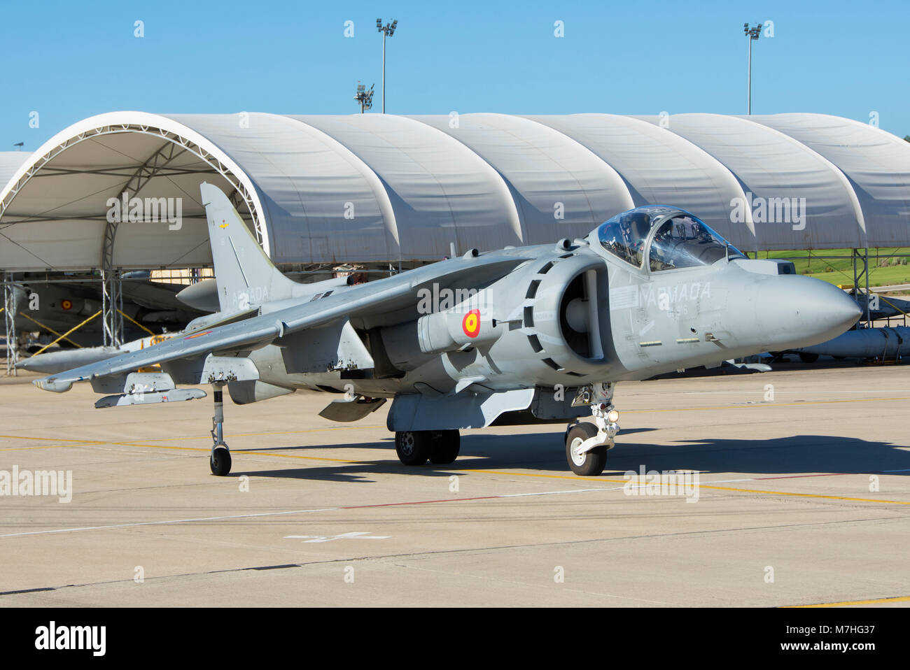 Spanish Navy AV-8B Harrier at Rota Naval Air Station, Spain Stock Photo ...