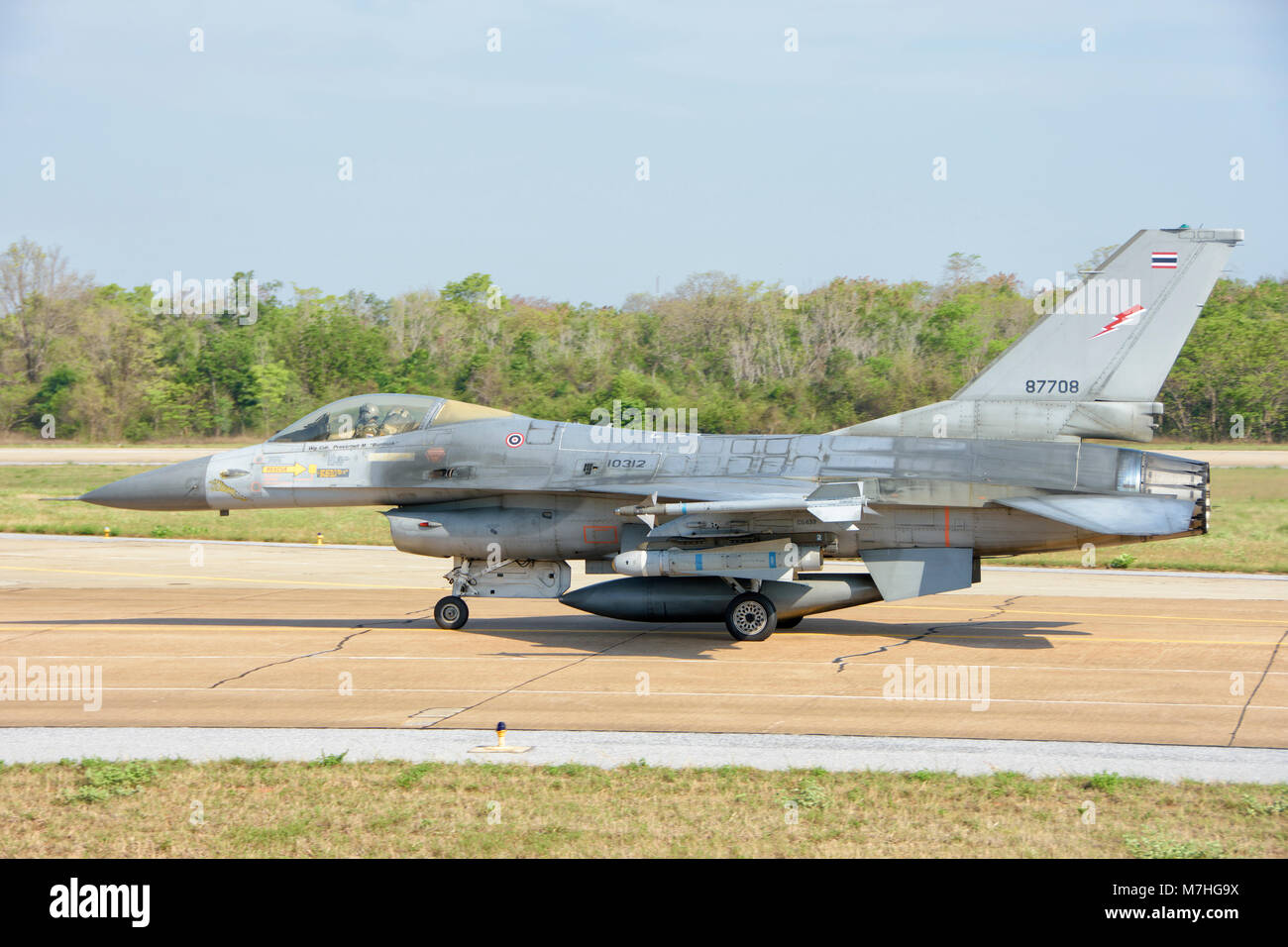 Royal Thai Air Force F-16 during Exercise Cope Tiger 2016 in Thailand ...