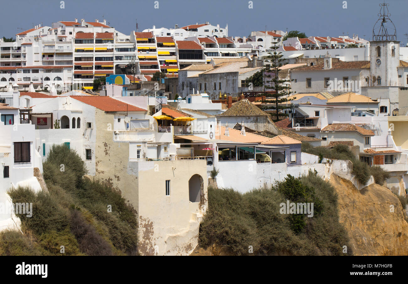 View of the old town of Albufeira, Portugal Stock Photo - Alamy