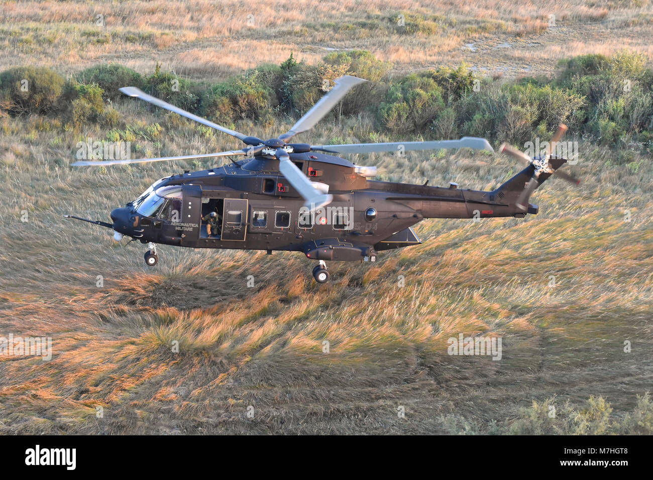 HH-101A Caesar Combat-SAR helicopter of the Italian Air Force Stock ...