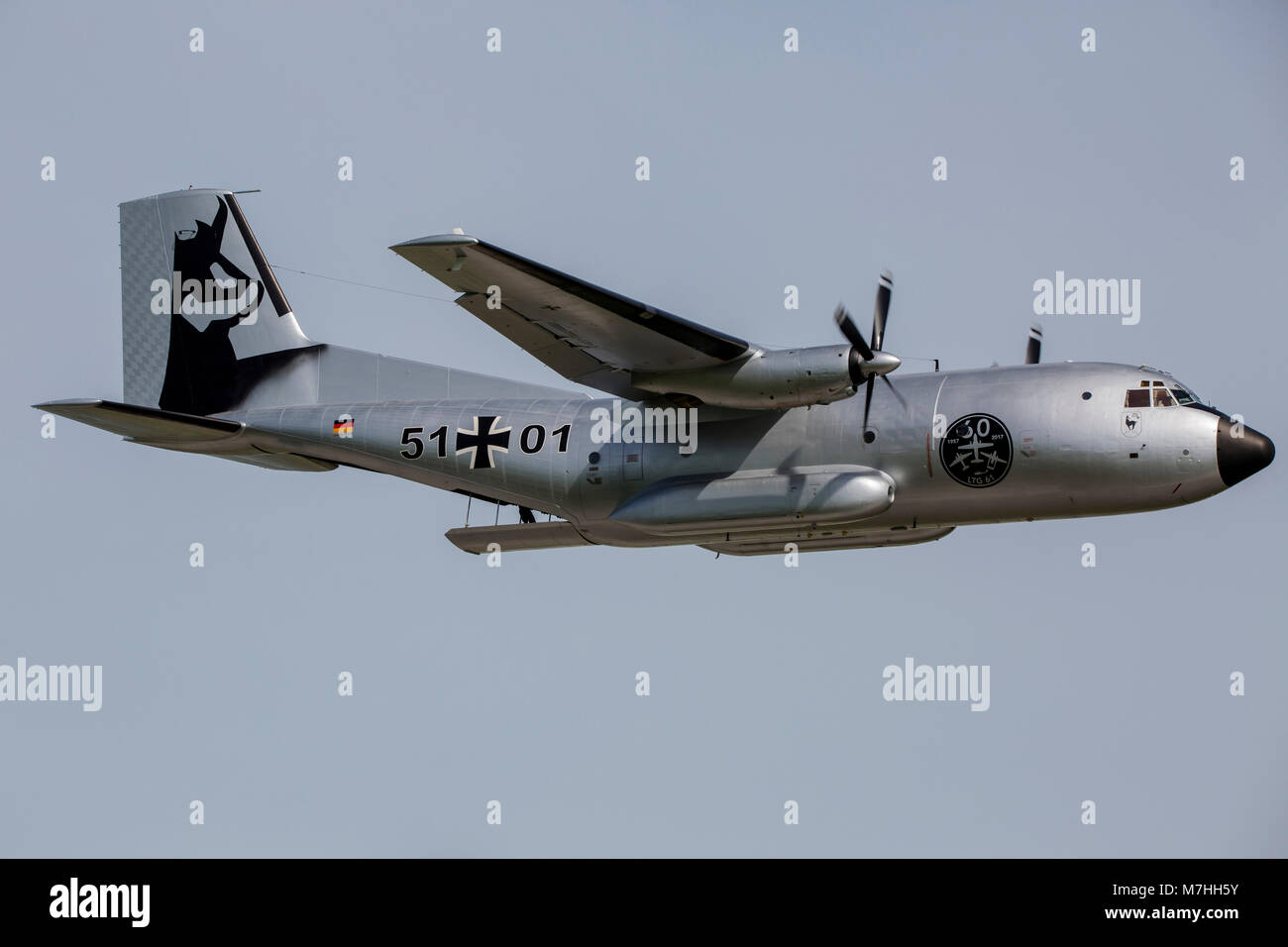 German Air Force C-160 Transall in anniversary markings Stock Photo - Alamy