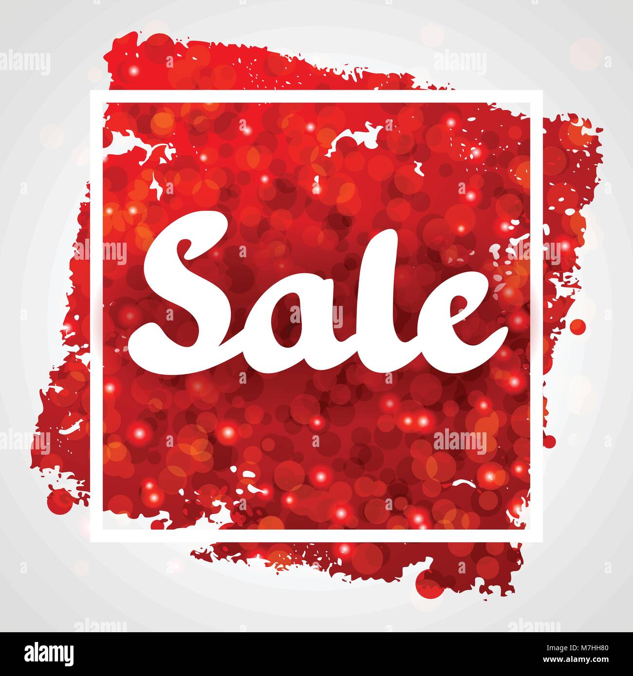 Sale red abstract background design with glitter Stock Vector Image ...