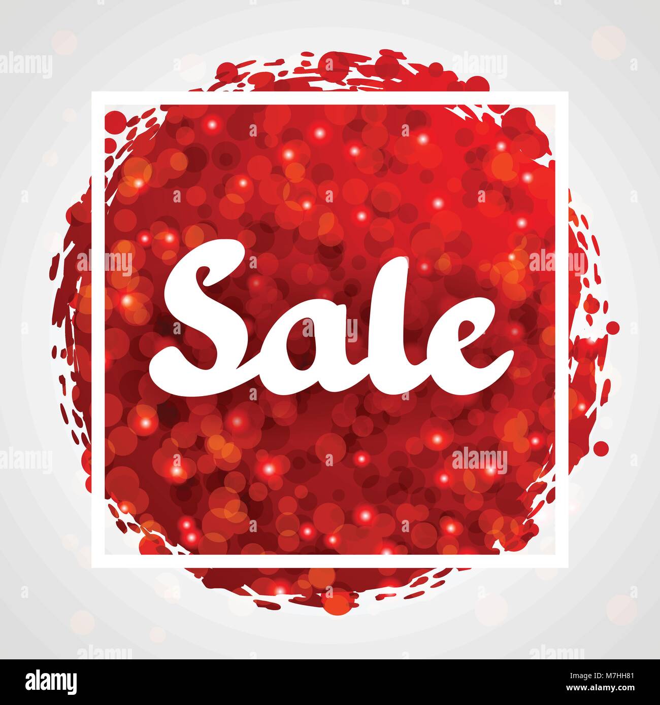 Sale red abstract background design with glitter Stock Vector Image ...