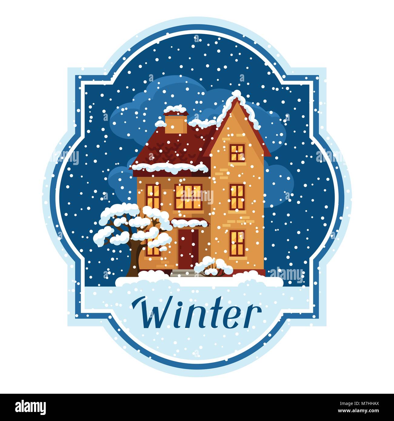 Landscape design residential house Cut Out Stock Images & Pictures - Alamy